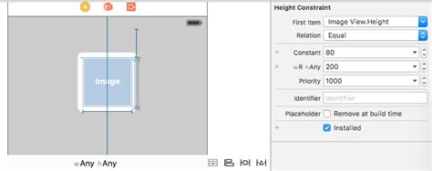 IOS Autolayout Constraints How To Have Two Completely Different Sized Images For IPhone And