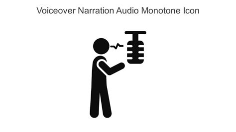 Voiceover Narration Audio Monotone Icon In Powerpoint Pptx Png And