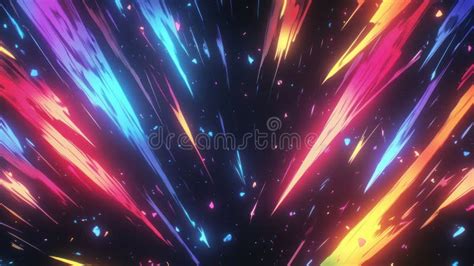 A Vibrant Explosion Of Colors Radiating From A Central Point Resembling Energy Or Movement