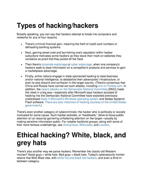 Types Of Hacking KBLBLB Types Of Hacking Hackers Broadly Speaking