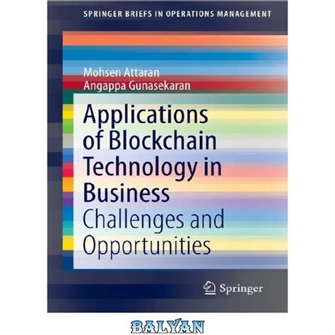 خرید و قیمت دانلود کتاب Applications Of Blockchain Technology In Business Challenges And