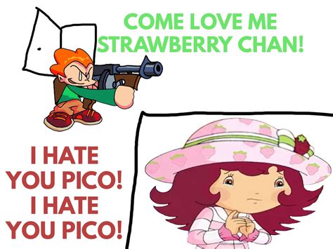 Strawberry Hates Picoberry By Angryobjects On Deviantart