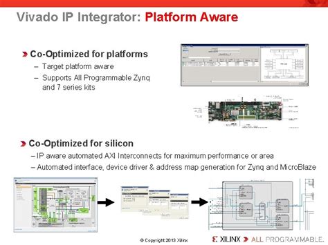 design with vivado ip integrator copyright 2013 xilinx