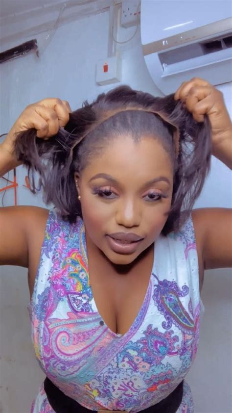 A Total Glueless Frontal Wig Without Glue Spray Elastic Band Or Any Strong Holding Product