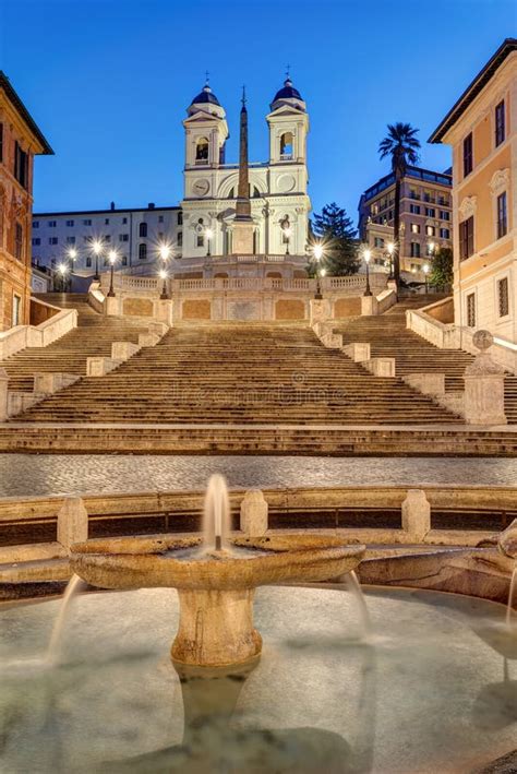 The Famous Spanish Steps In Rome Stock Image Image Of Church