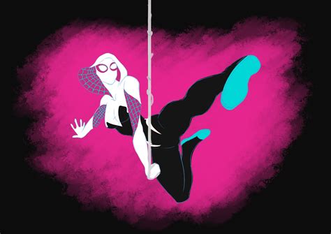 Spiderman Into The Spider Verse Gwen Stacy Superheroes Animated