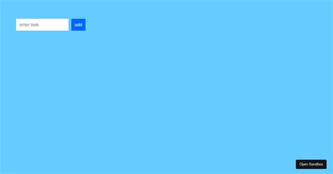 Todo List Project Codesandbox