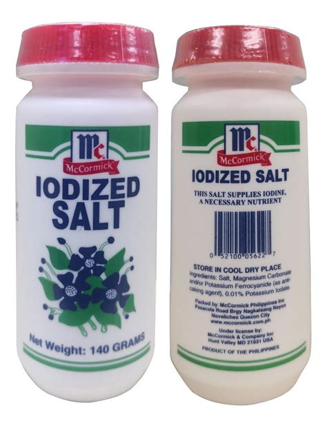 Iodized Salt Nutrition