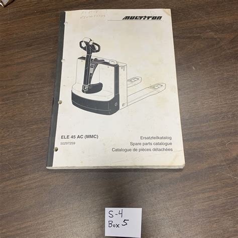 Multiton 50297259 Ele 45 Ac Mmc Spare Parts Catalogue Used Mic Corporation Ebay