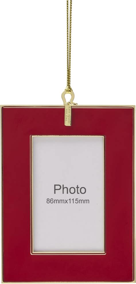 Kate Spade New York Be Jolly Mini Frame Ornament Red
