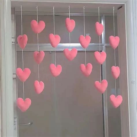 Занавеска для декора комнаты для девочек дверная занавеска в форме сердца украшение для дома