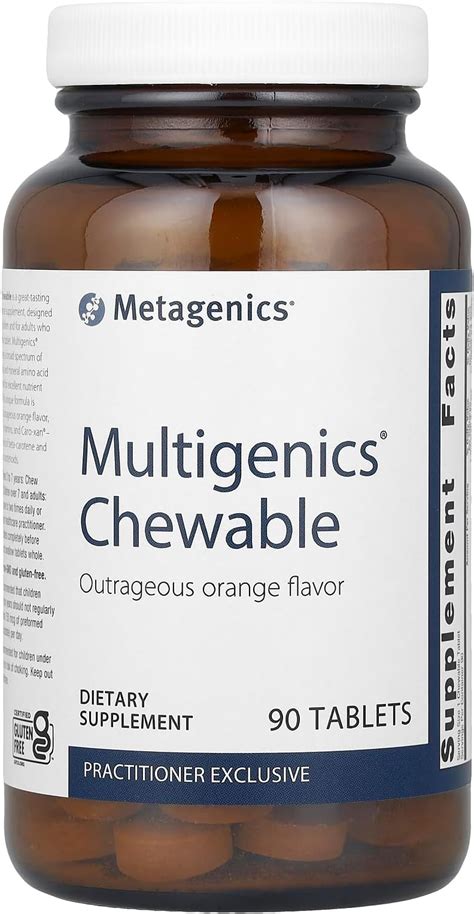 Metagenics Multigenics Chewable Orange 90 Chewable