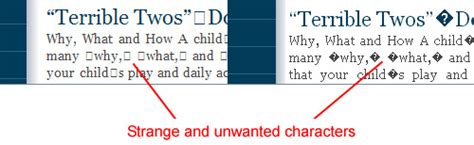 Fixing Strange Webpage Characters Html5