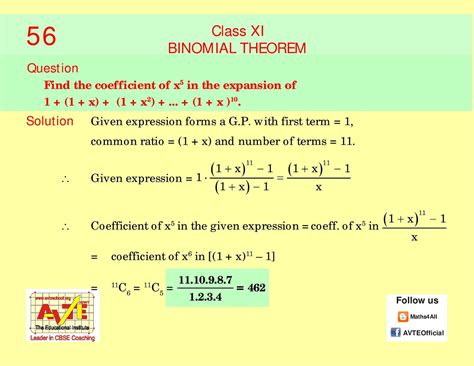 Maths4all Binomial Theorem