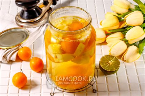 Компот из алычи и кабачков на зиму — рецепт с фото пошагово