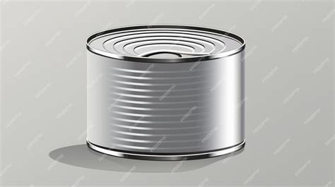 Una Lata De Lata Que Tiene Una Tapa Que Dice A En Ella Vector Premium