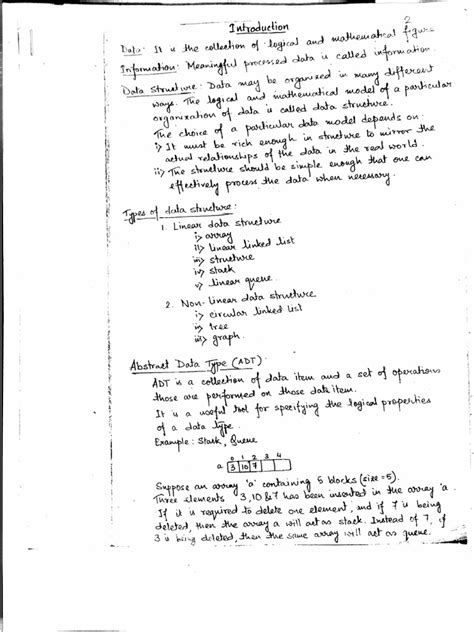 Data Structure Notes Pdf