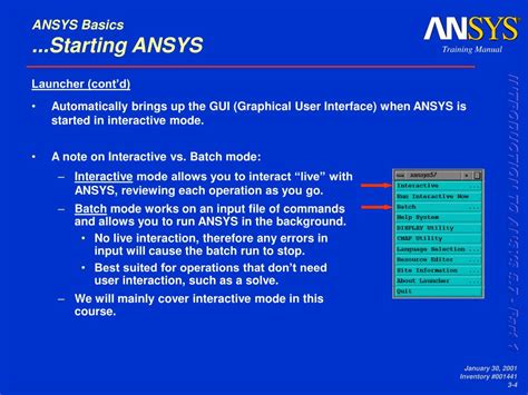 Ppt Ansys Basics Powerpoint Presentation Free Download Id 5679495