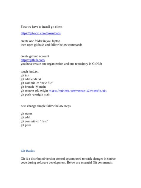 git and github full guide pdf version control system software