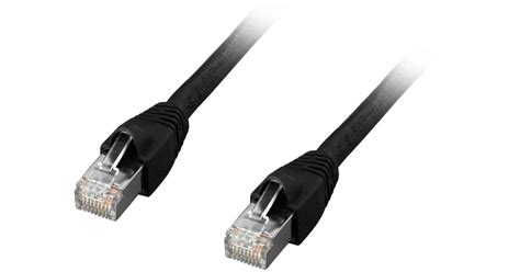 comprehensive cat 6a shielded patch cable black 50