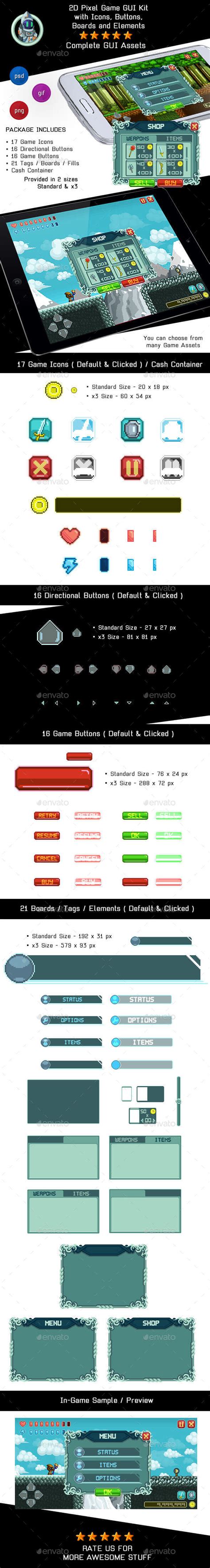 Pixel Game User Ui Templates Graphicriver Pixel Game User Ui Templates Graphicriver