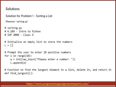 sorting lists and calculating gpa using python programming ppt