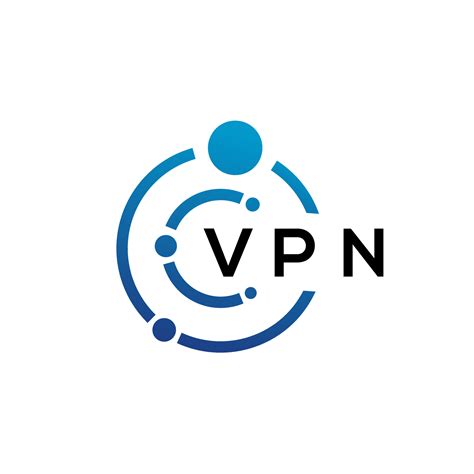 Vpn Letter Technology Logo Design On White Background Vpn Creative