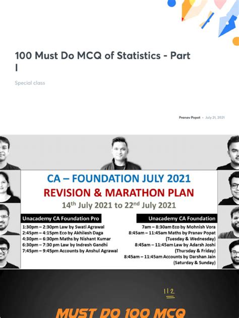 100 Must Do Mcq Of Statistics Part I With Anno Pdf