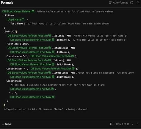 issue with filter and switchif expression coda maker community