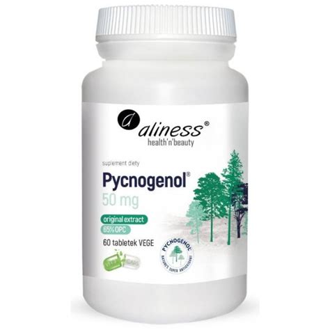 PYCNOGENOL® Ekstrakt 65% - Piknogenol Tablete Aliness 50 mg - 60 ...