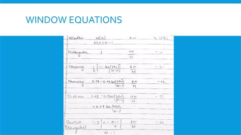 Windowing Techniques Of Fir Filter Design Pptx Digital Audio Computer Software And