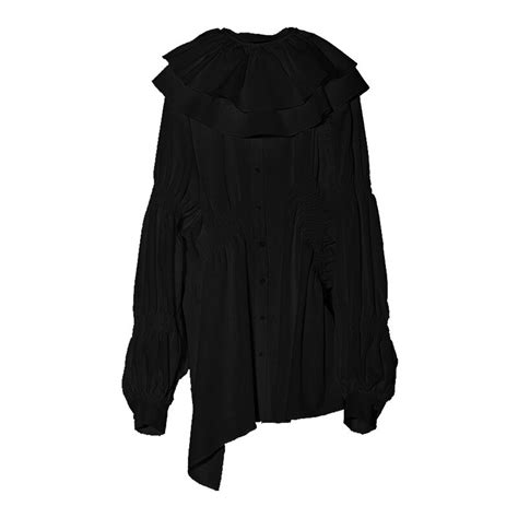 Chicever Ruches Shirts Voor Vrouwen Ruches Kraag L Grandado