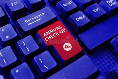 Text Caption Presenting Annual Check Up Business Approach Yearly