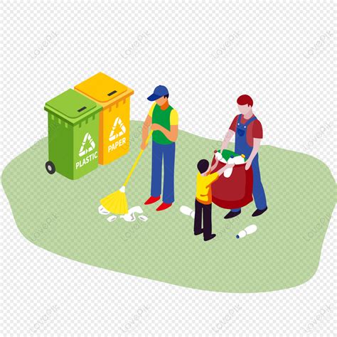 환경 친화적 인 쓰레기 재활용 Png 일러스트 무료 다운로드 Lovepik