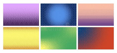 Colorful Bitmap Texture Abstract Pattern Halftone Background Vector