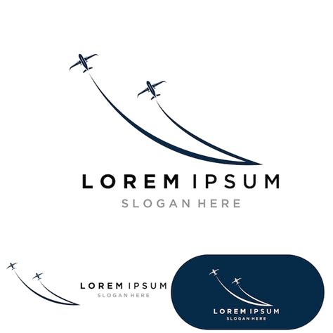 항공 여행 로고 벡터 아이콘 디자인 Templatevector 프리미엄 벡터