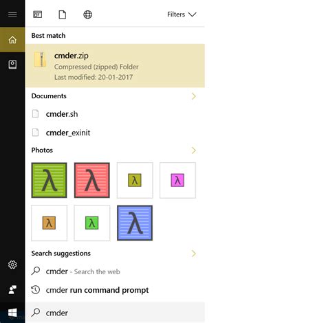Windows 10 How To Run Cmder From Start Menu Stack Overflow