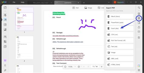how to export comments from pdf to excel in 3 ways updf