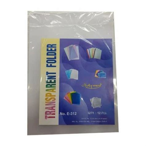 Plastic Transparent File Folder Packaging Type Packet At Rs In Delhi