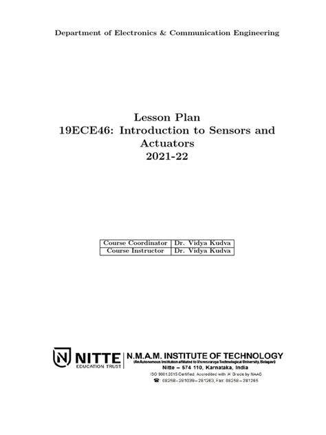 sensors and actuators syllabus pdf actuator electric motor
