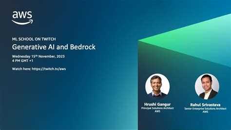 Aws Ai On Linkedin Aws Schedule Twitch