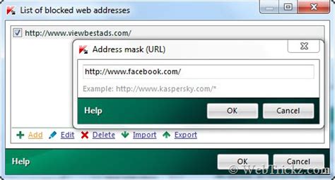 How To Block Specific Websites On Computer With Kaspersky