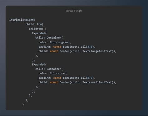 Flutter Tips Intrinsic Height Ali Ashraf Posted On The Topic Linkedin