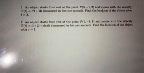 Solved An Object Starts From Rest At The Point P Chegg