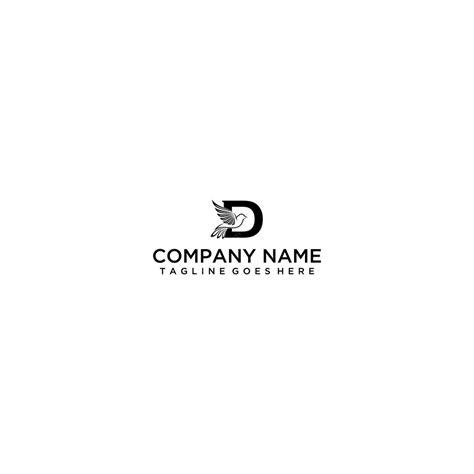 Premium Vector Dynamic Symbol Of Birds And Letters D