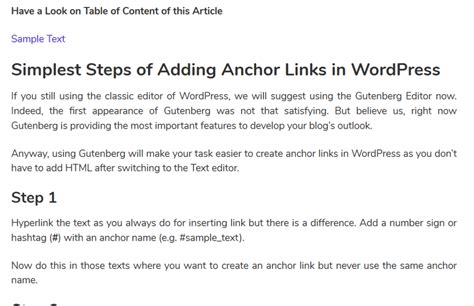 How To Create Anchor Links In WordPress The Easiest Way HappyAddons