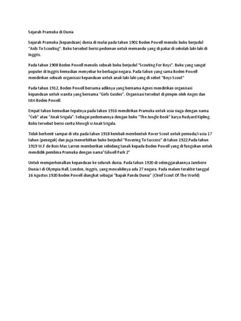 Sejarah Pramuka Dunia Pdf