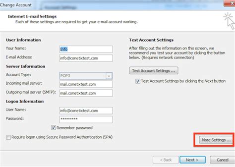 How To Enable Mail Authentication In Outlook Conetix