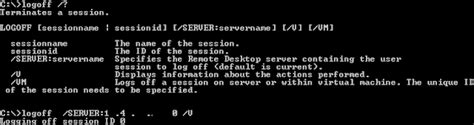 How To Log Off Remote Desktop Users From A Remote Machine