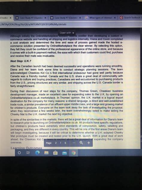 Solved International Sales And Marketing Module E Commerce